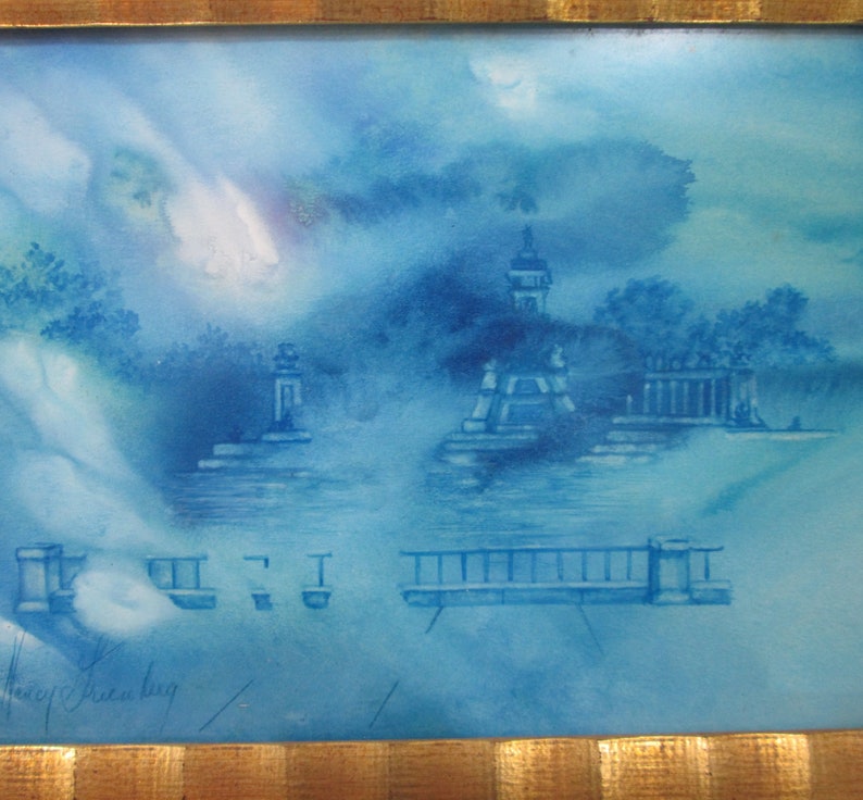 Vintage Nancy Greenberg Watercolor | Etsy