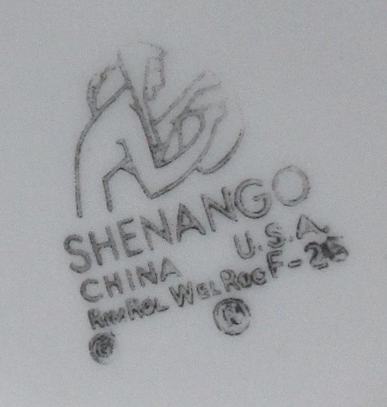 Vintage Shenango China Restaurant Ware Laurentian Pattern Bread Plate ...