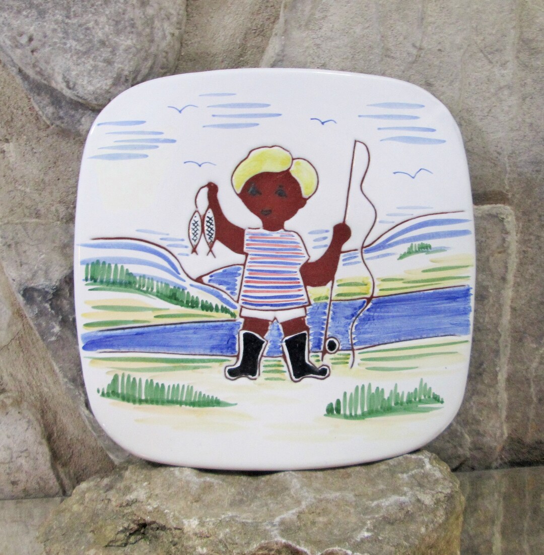 Vintage Norwegian Pottery Mid-century Plate - Etsy