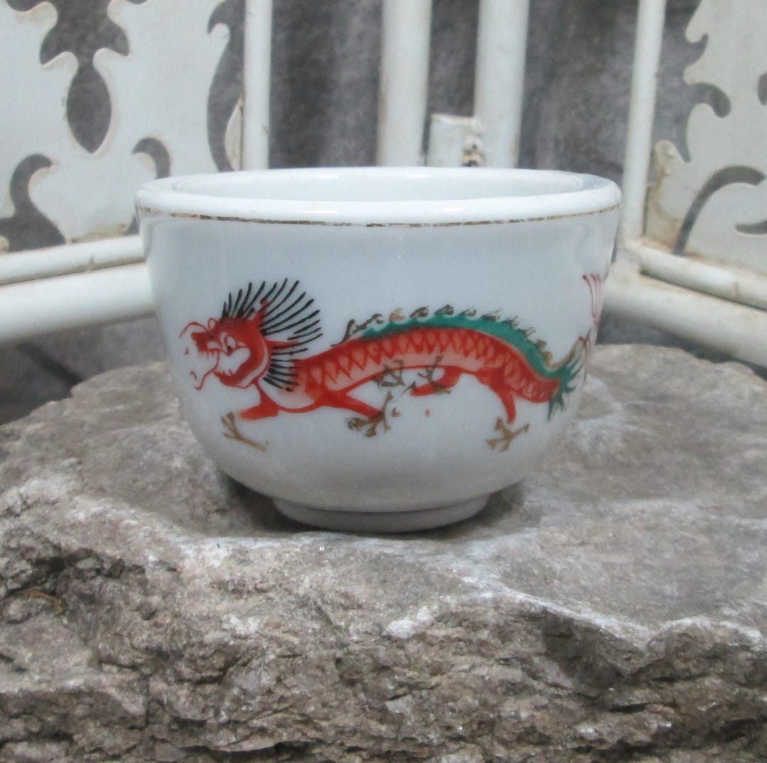 Vintage Chinese Restaurant Ware Dragon Tea Cup - Etsy