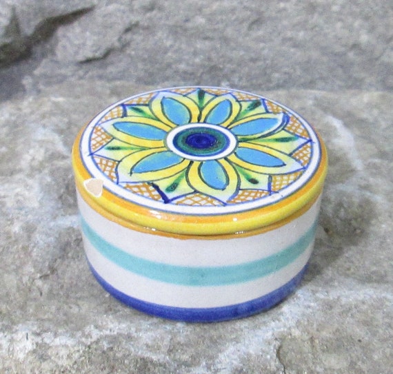Deruta box italian pottery - Gem