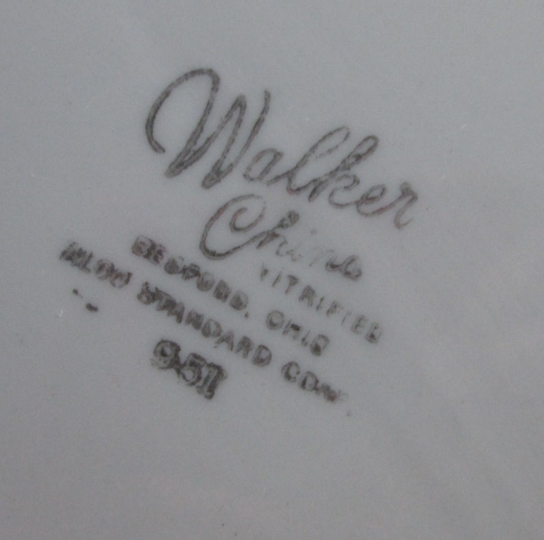 Vintage Walker China Ohio Canal Sesquicentennial Restaurant | Etsy