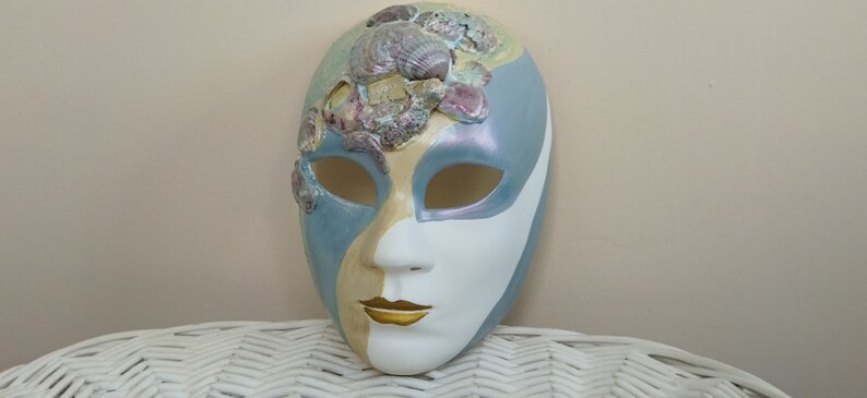 Nautical Costume Mask Women's Mermaid Photography Prop Colorful Fantasy ...