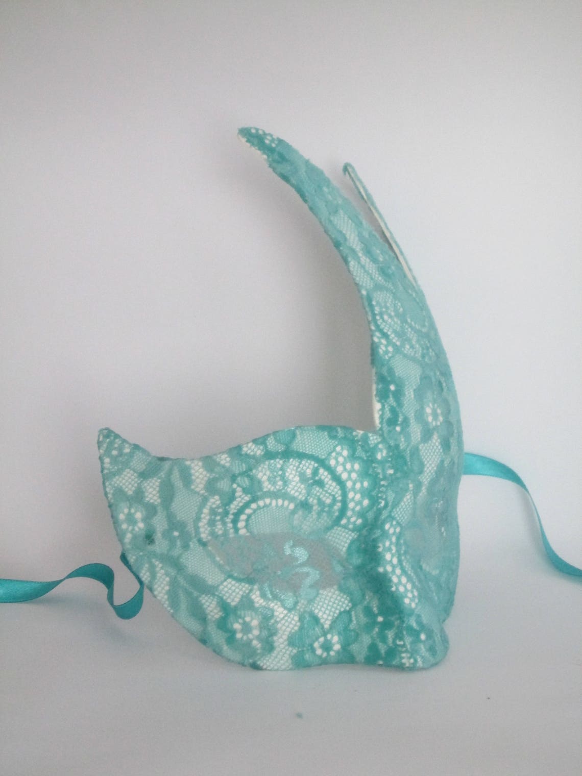Women Masquerade Mask Sexy Turquoise Green Lace Mask Mardi - Etsy