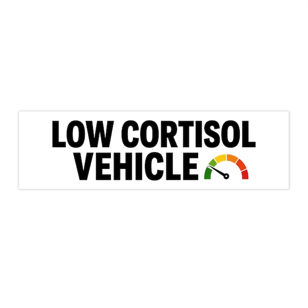 Low Cortisol Sticker - Etsy