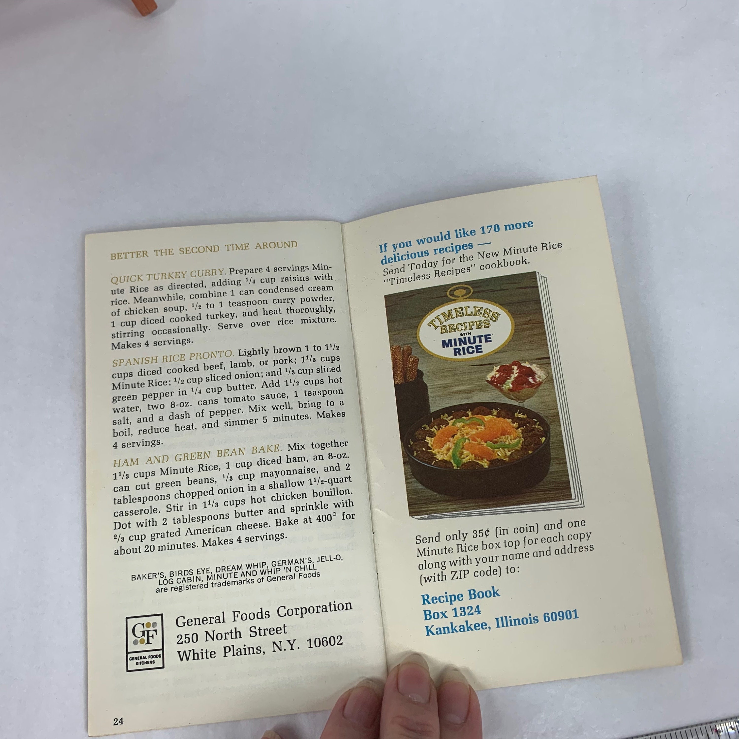 Casseroles and Compliments Minute Rice Recipe Cook Book - Etsy