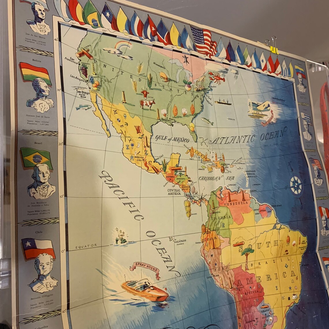 Captain Silver's Sea Chart Map, Adventures of the Sea Hound, 1942 - Etsy