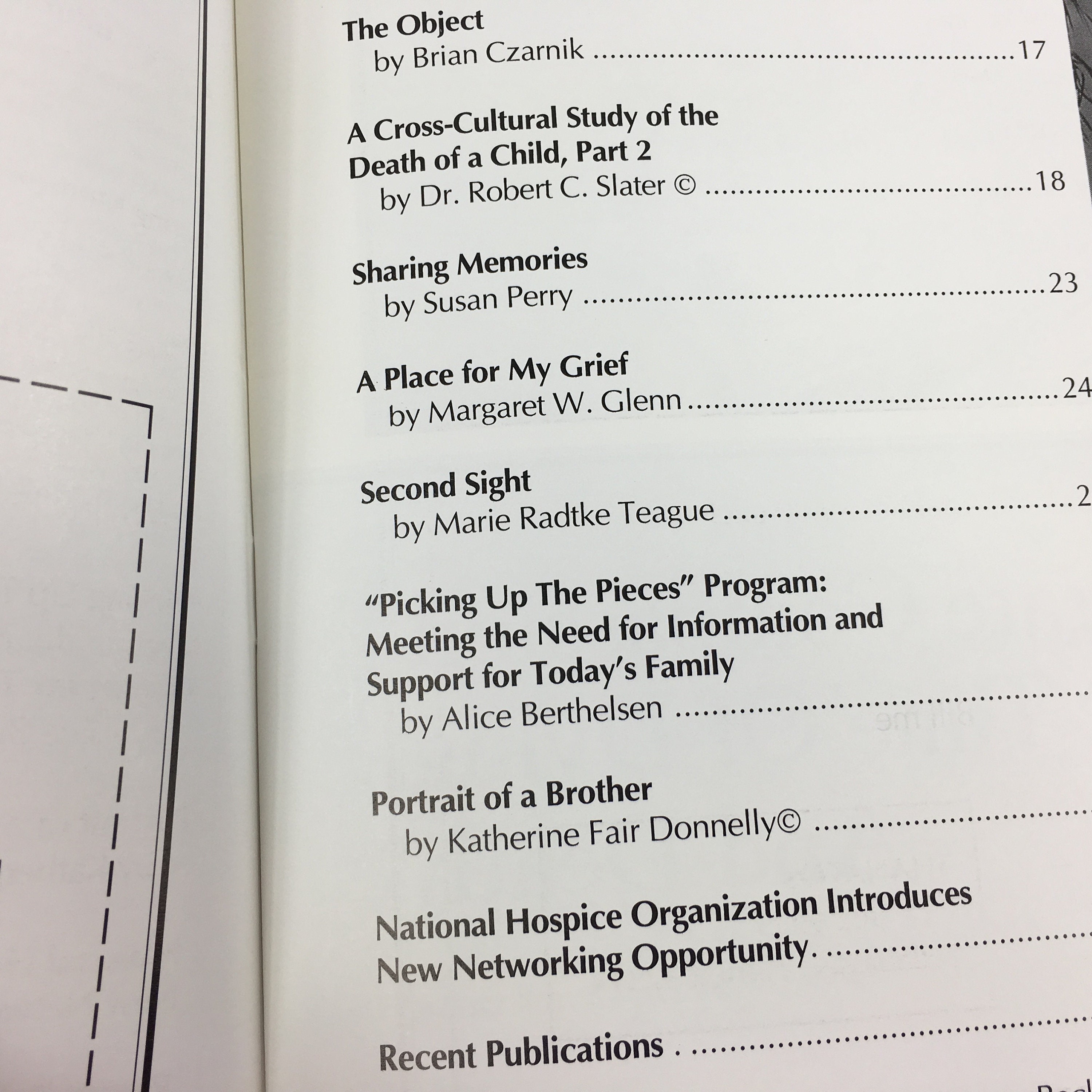 Death Grief Dying AIDS Survivor Grief Magazine Thanatos Volume 16 No 2 ...