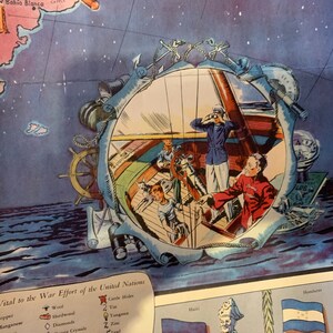 Captain Silver's Sea Chart Map, Adventures of the Sea Hound, 1942 - Etsy