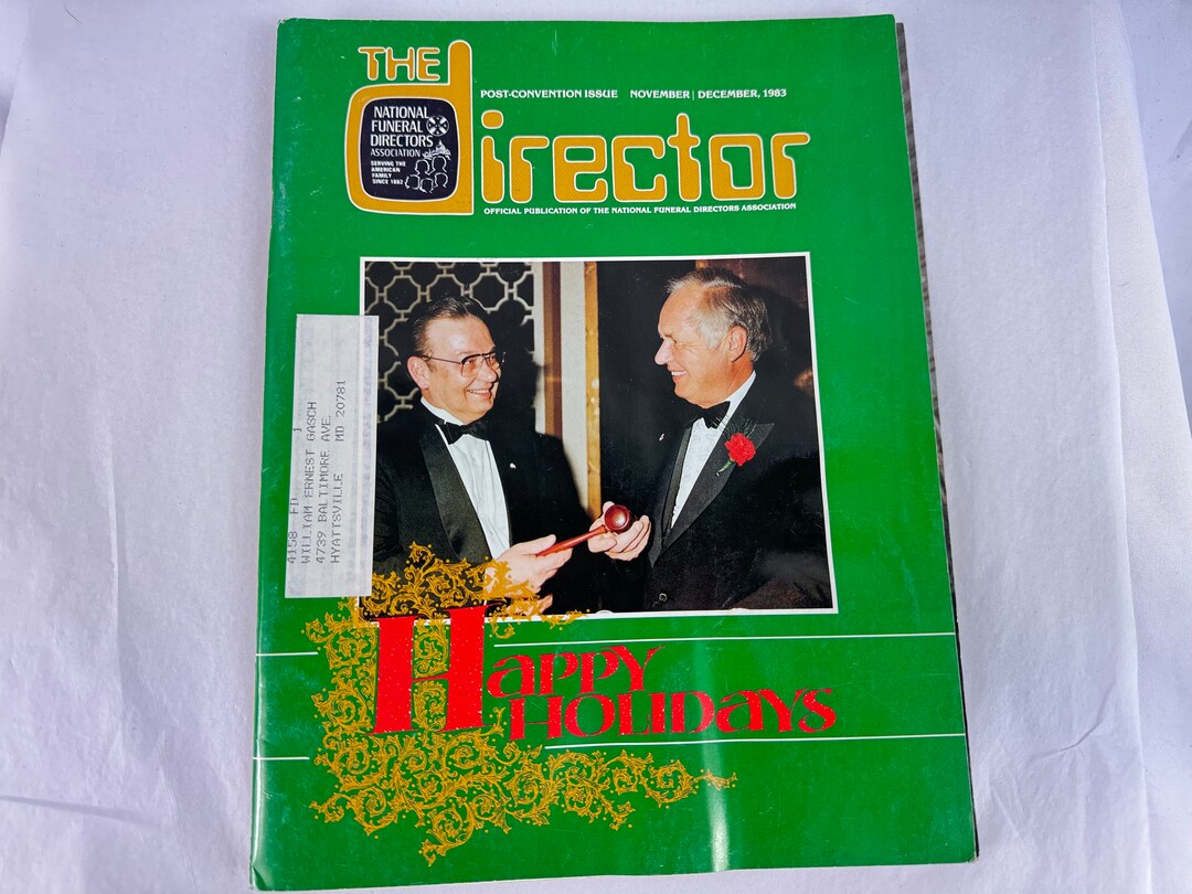 NFDA 1983 the Director Funeral Home Magazine - Etsy
