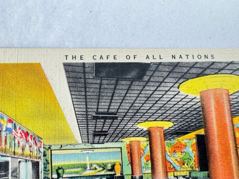Postcard, the Mayfair Cafe, Washington, DC, Curteich, Chicago - Etsy