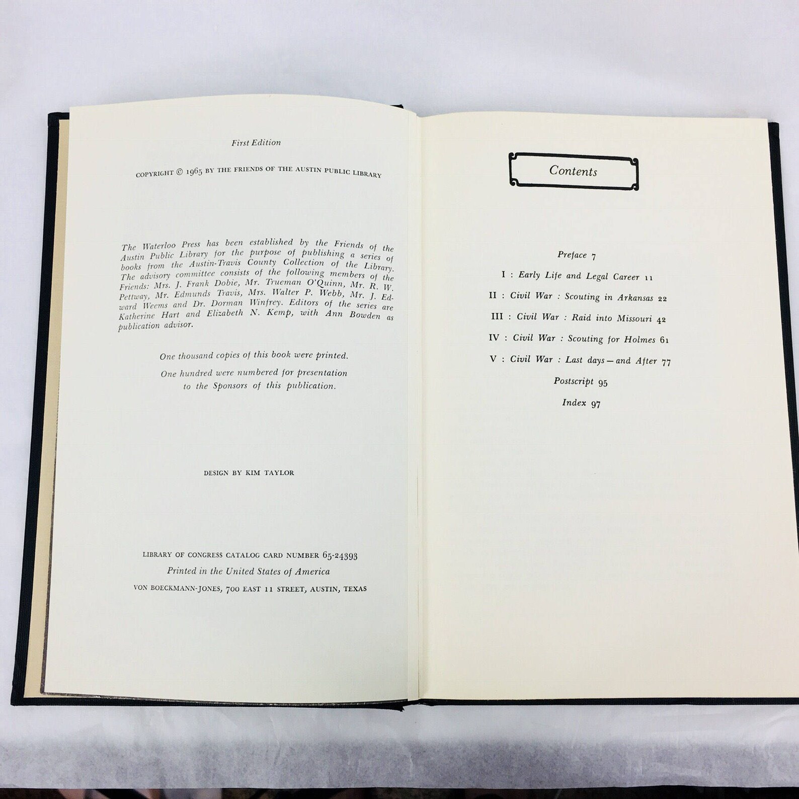 An Epitome of My Life / Major Buck Walton / 21st Texas Cavalry / Rare ...