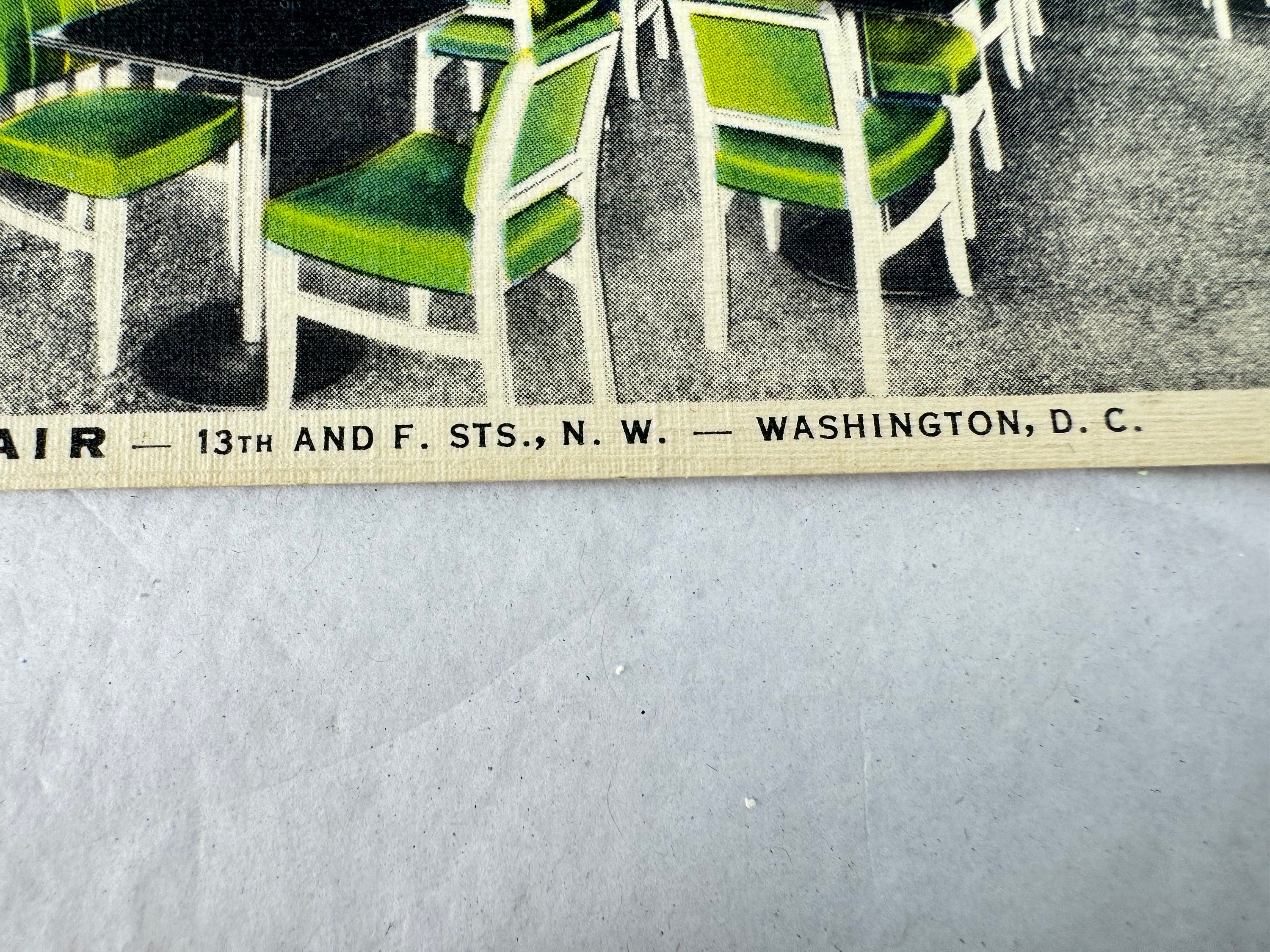 Postcard, the Mayfair Cafe, Washington, DC, Curteich, Chicago - Etsy