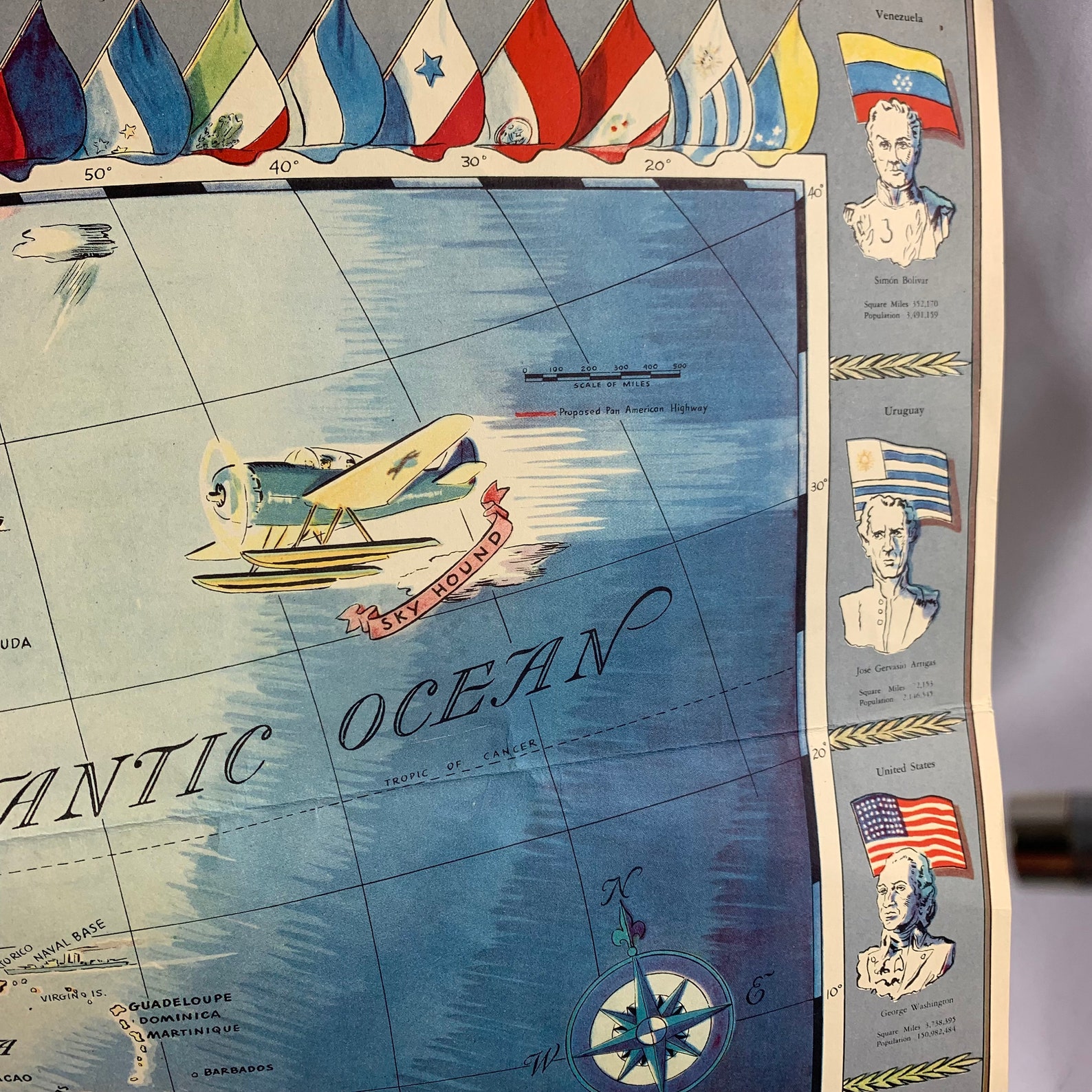 Captain Silver's Sea Chart Map, Adventures of the Sea Hound, 1942 - Etsy