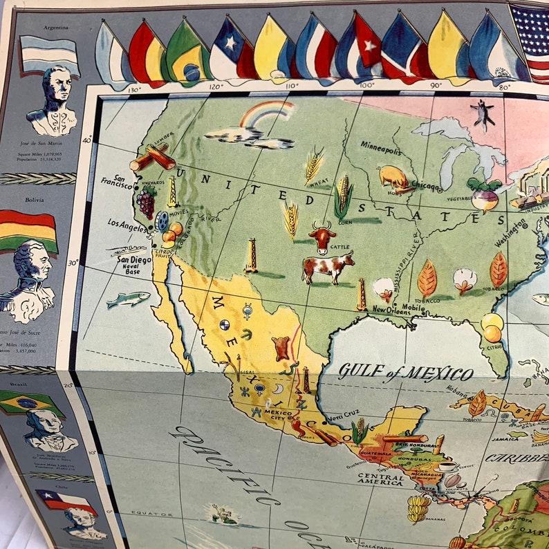 Captain Silver's Sea Chart Map, Adventures of the Sea Hound, 1942 - Etsy