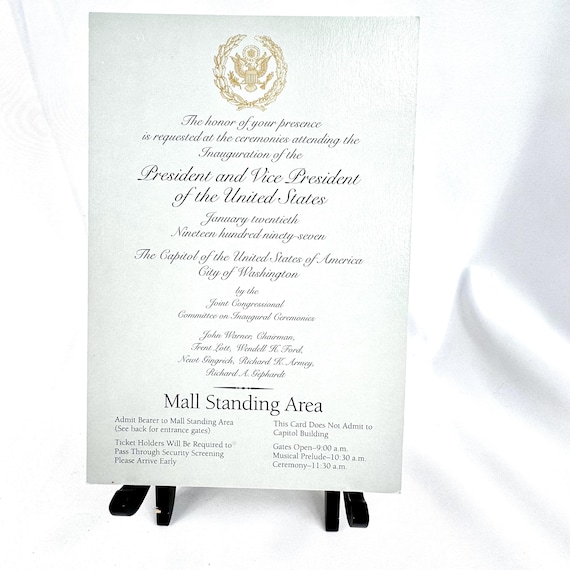 Presidential Invitation Format