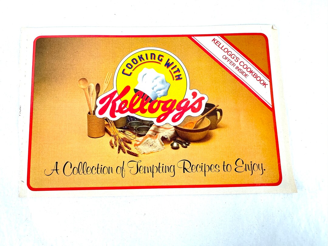Cooking With Kelloggs Cereal Recipe Book, Cooking for Kids - Etsy