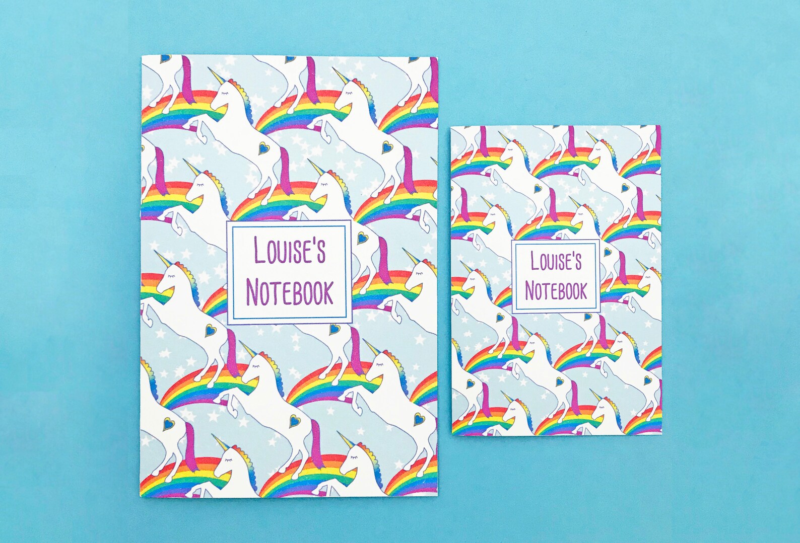 Personalised Unicorn Notebook With Name Stationery Gift for - Etsy UK