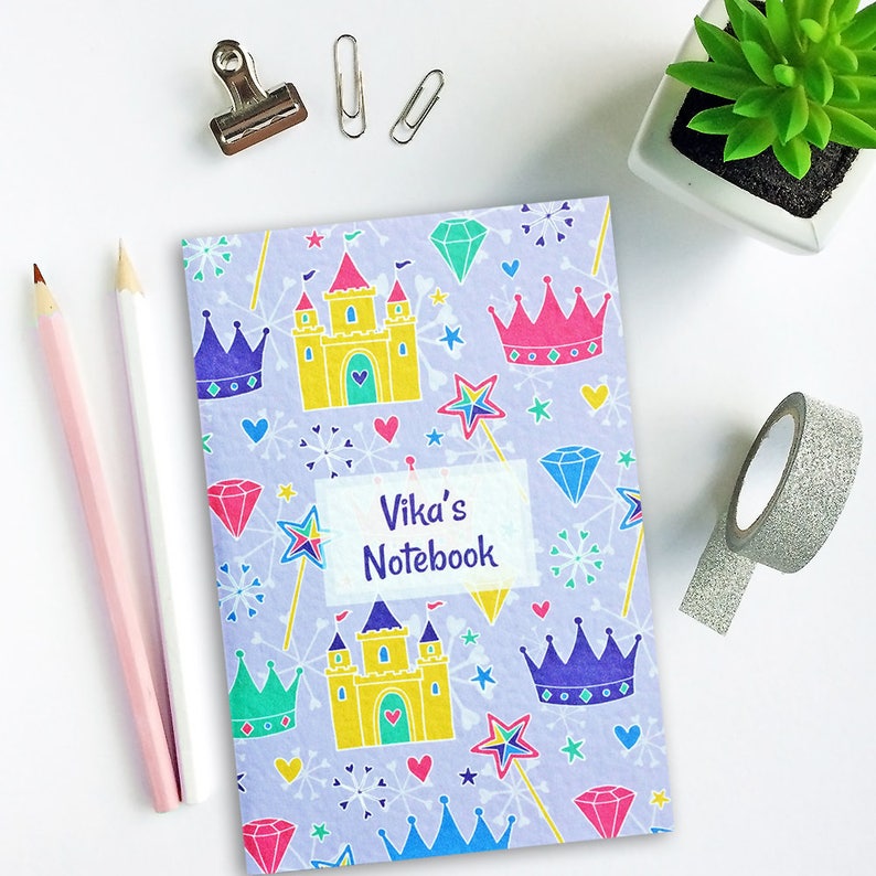 Personalised Princess Notebook Gift | Etsy
