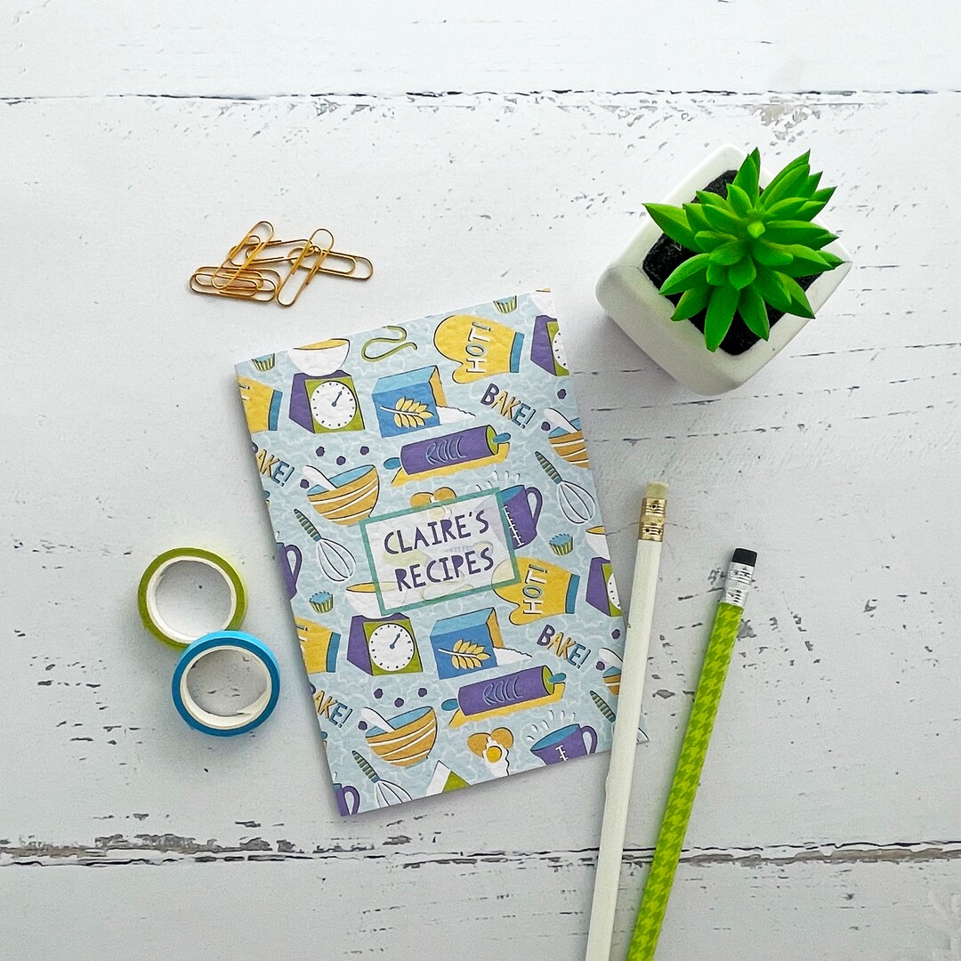 Personalised Baking Recipe Notebook - Baking Themed Gift - Great ...