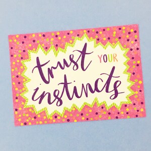 Positivity Postcard Set Set of Six Postcards Hand-drawn Positive ...