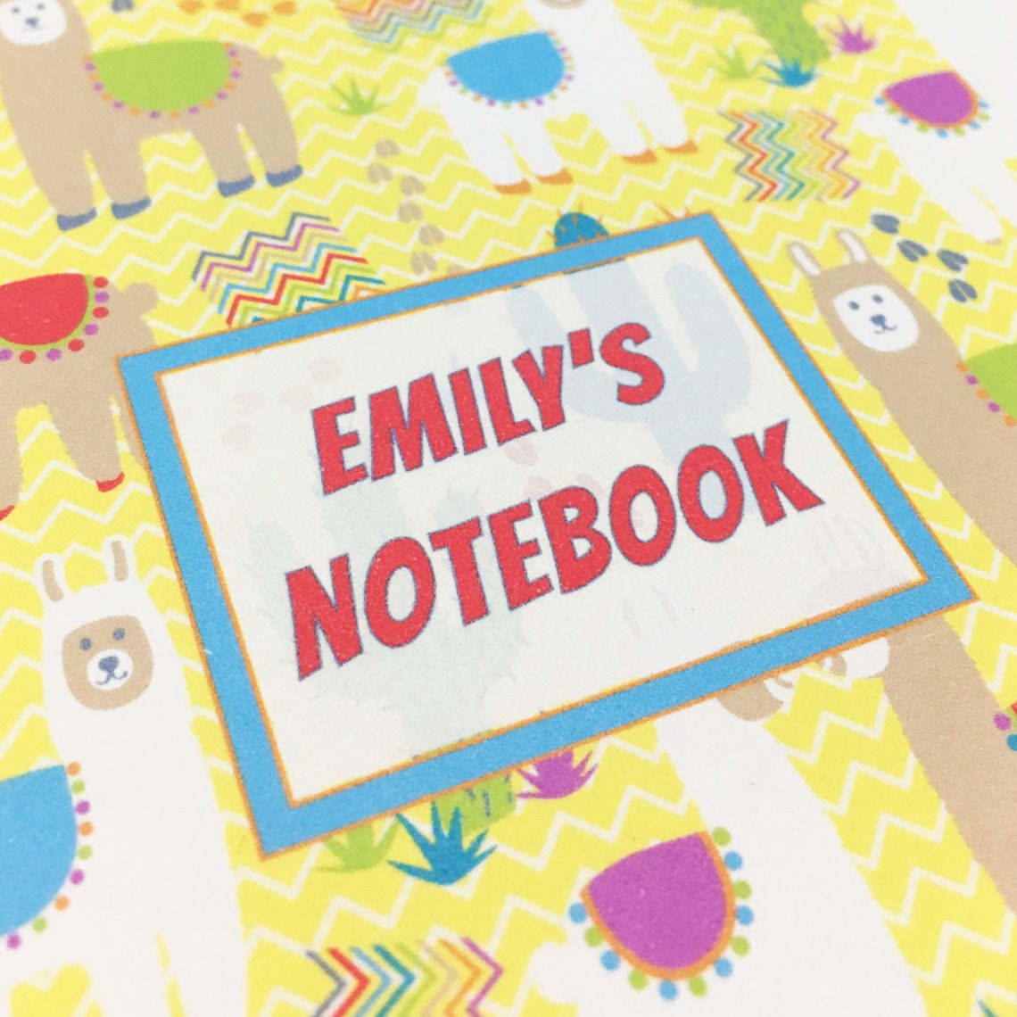 Personalised Llamas Design Notebook Stationery for Children - Etsy