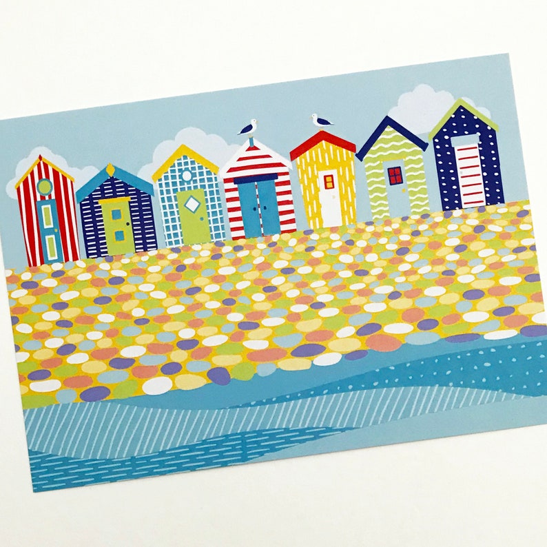 Seaside Scenes Postcards - Set of Six - Holiday or Beach Themed ...