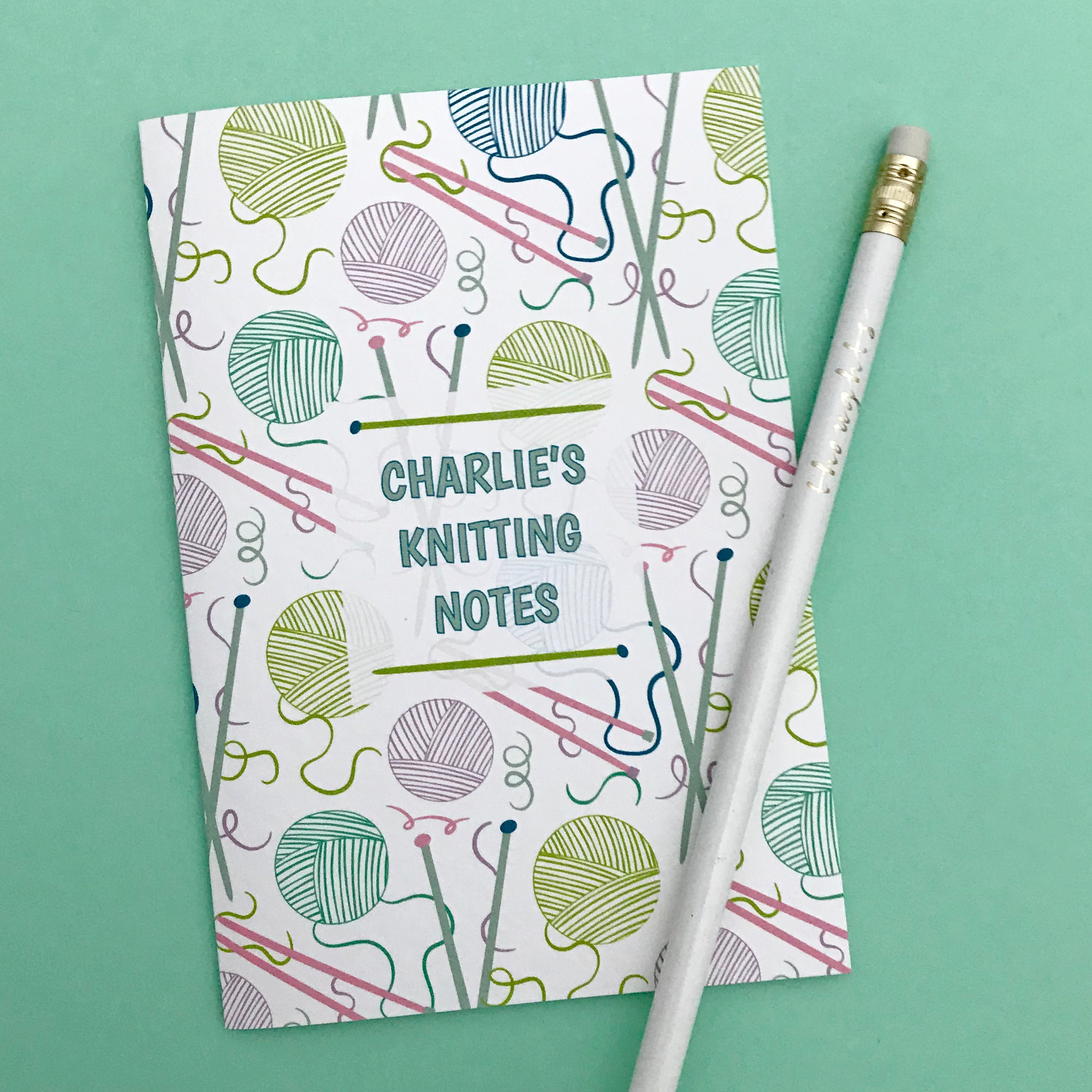 Personalised Knitting Notebook or Notepad Gift for a Knitter - Etsy UK