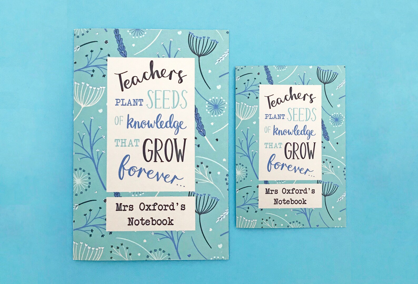 Personalised Teacher Gift Notebook With Teaching Quote Good - Etsy
