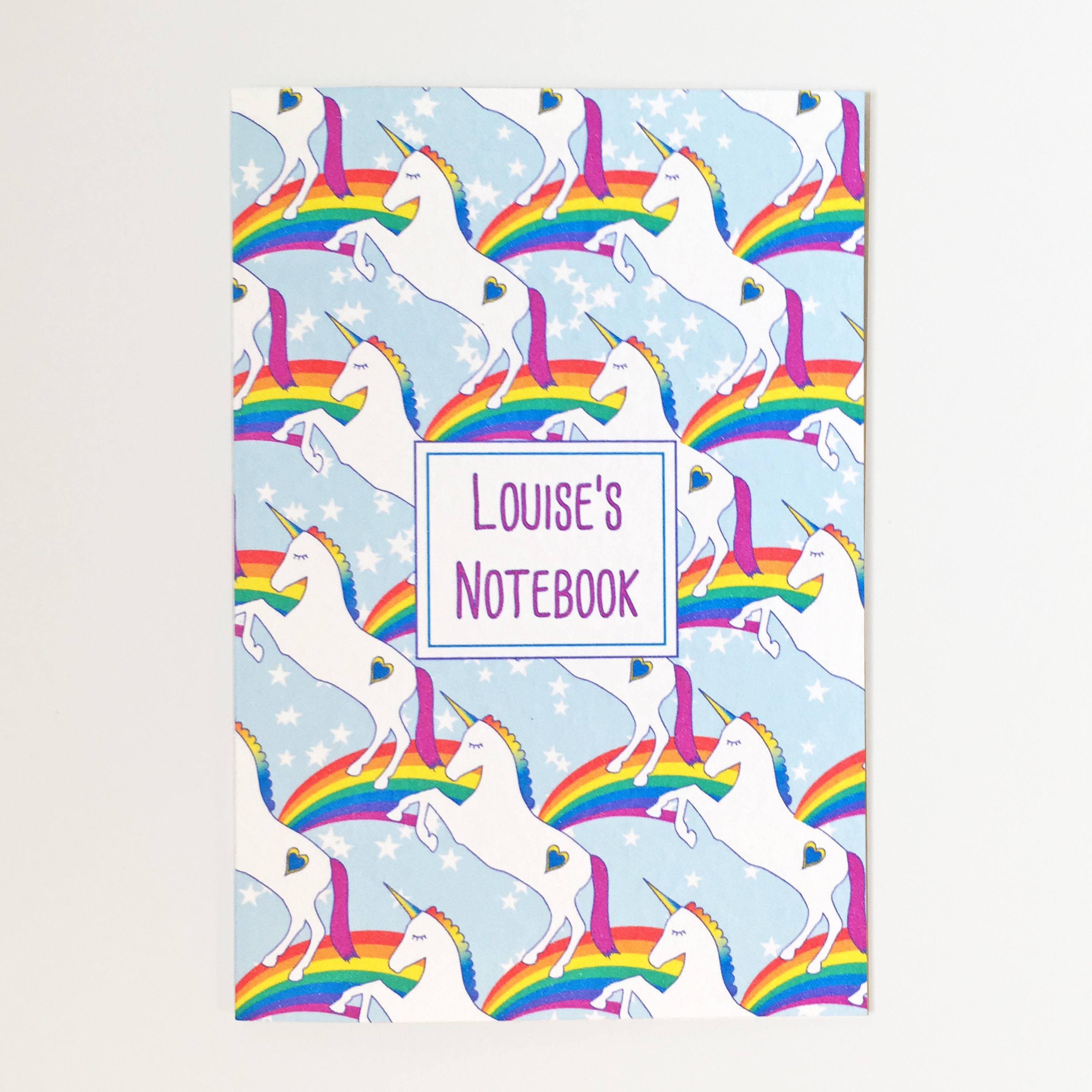 Personalised Unicorn Notebook With Name Stationery Gift for - Etsy UK