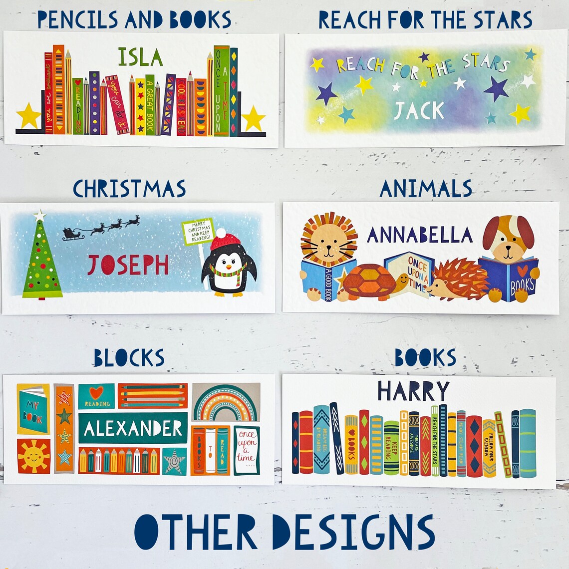 School Class Bookmarks - Gift From Teacher - Personalised - Books ...