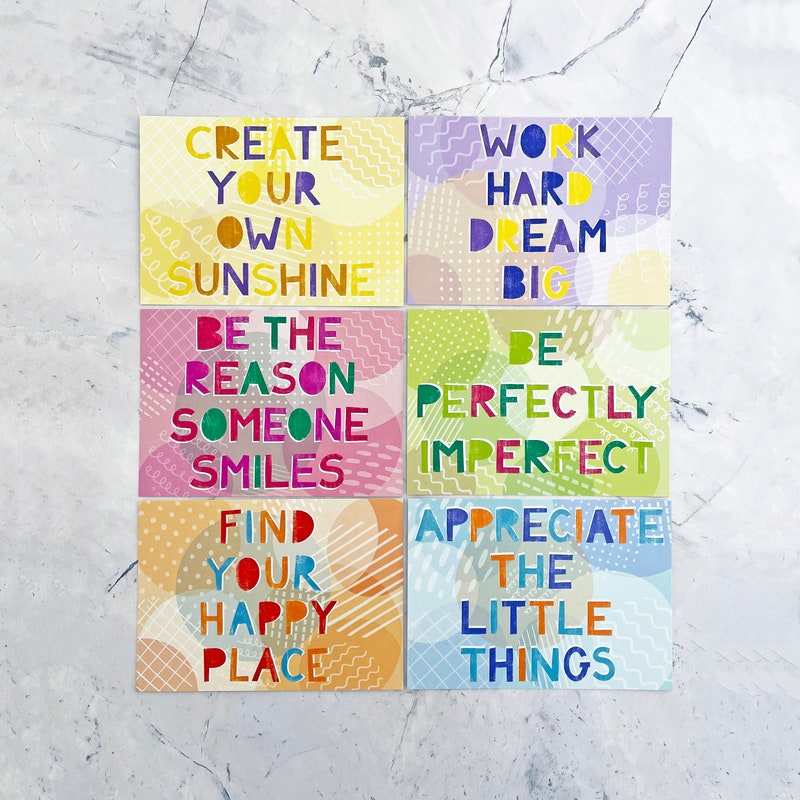 Motivational Postcards - Etsy UK
