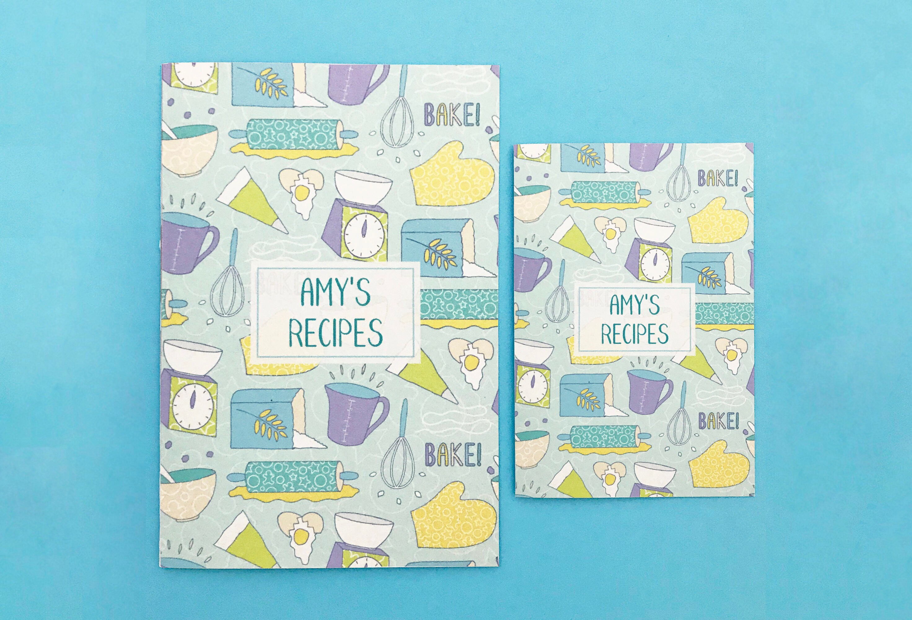 Personalised Baking Recipe Notebook Baking Themed Gift - Etsy UK