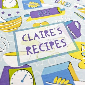Personalised Baking Recipe Notebook - Baking Themed Gift - Great ...