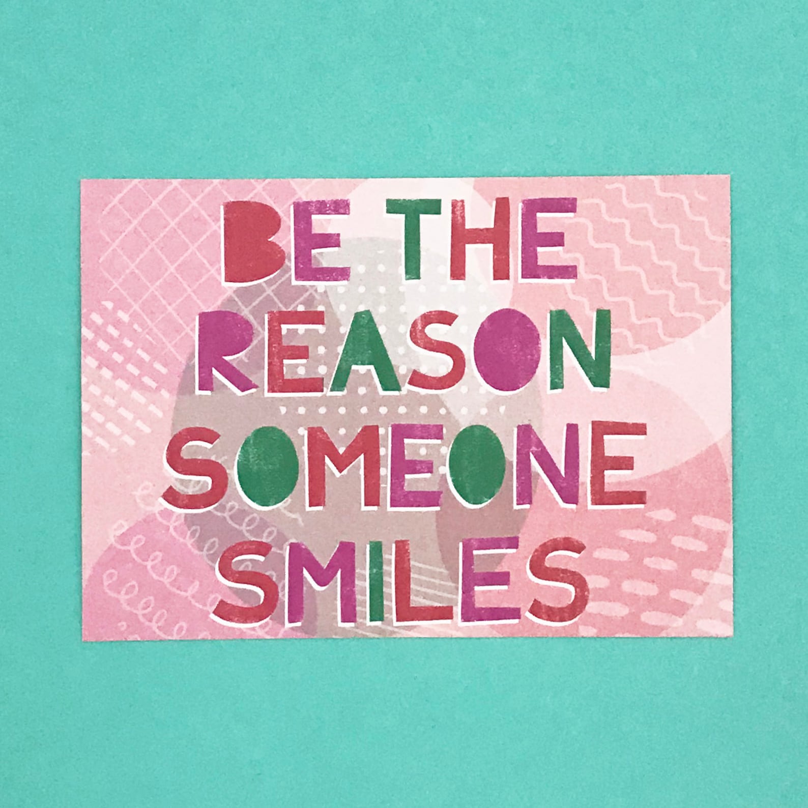 Happy Postcards Set of Six Each Featuring a Hand Decorated - Etsy UK