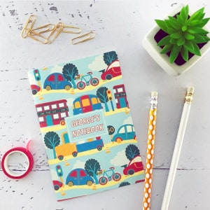 Personalised Cars and Vehicles Design Pocket Notebook or Drawing Book ...