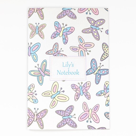 Personalised butterfly pocket notebook a pretty notepad for | Etsy