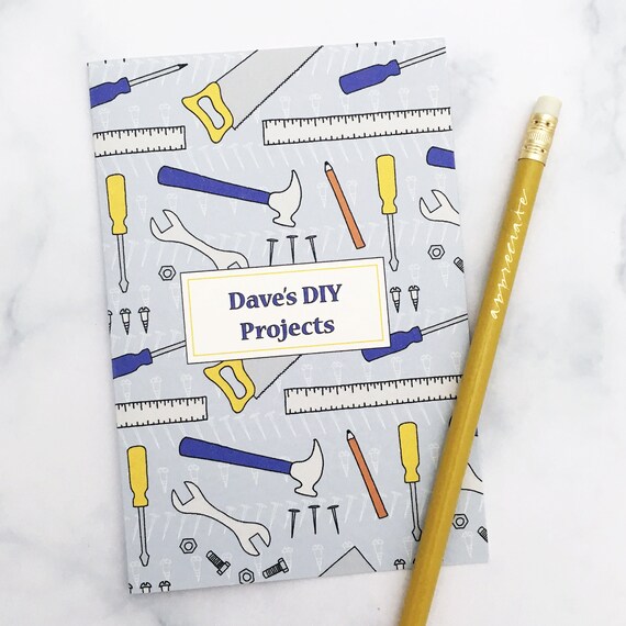 DIY notebook personalised gift builder gift carpenter | Etsy