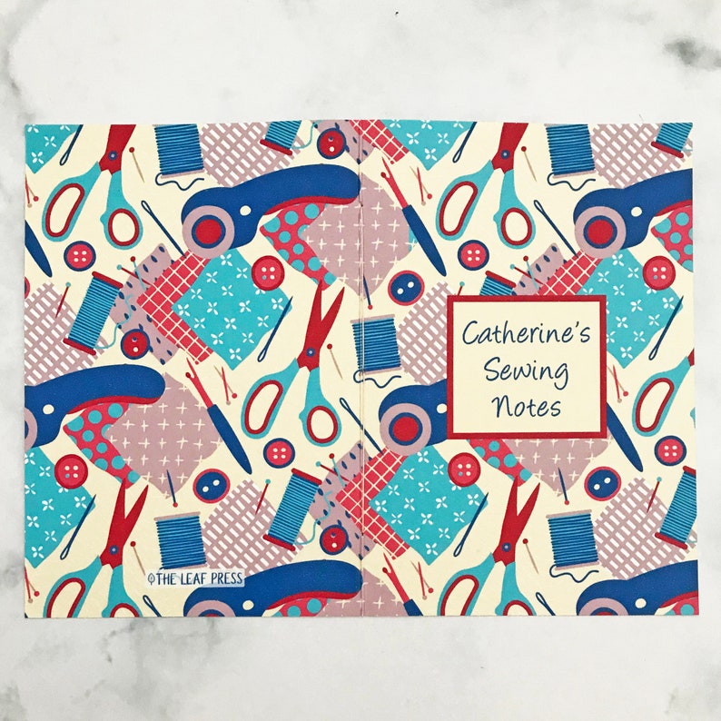 Personalised Sewing Notebook Quilting Patchwork - Etsy