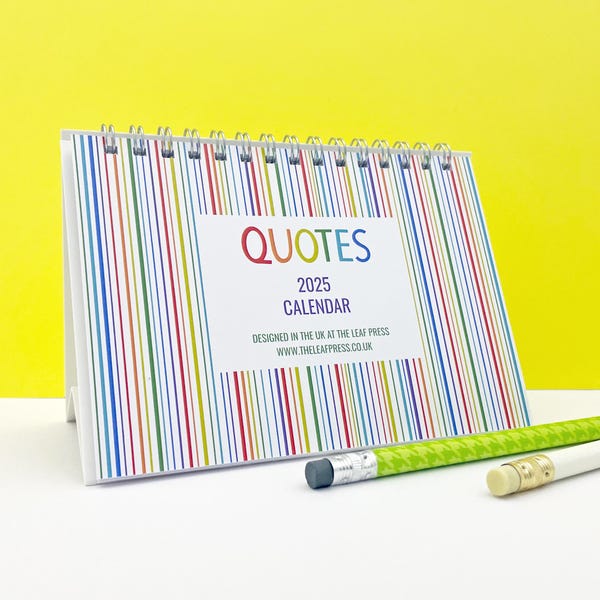 2025 Inspirational Quotes Desk Calendar - Etsy