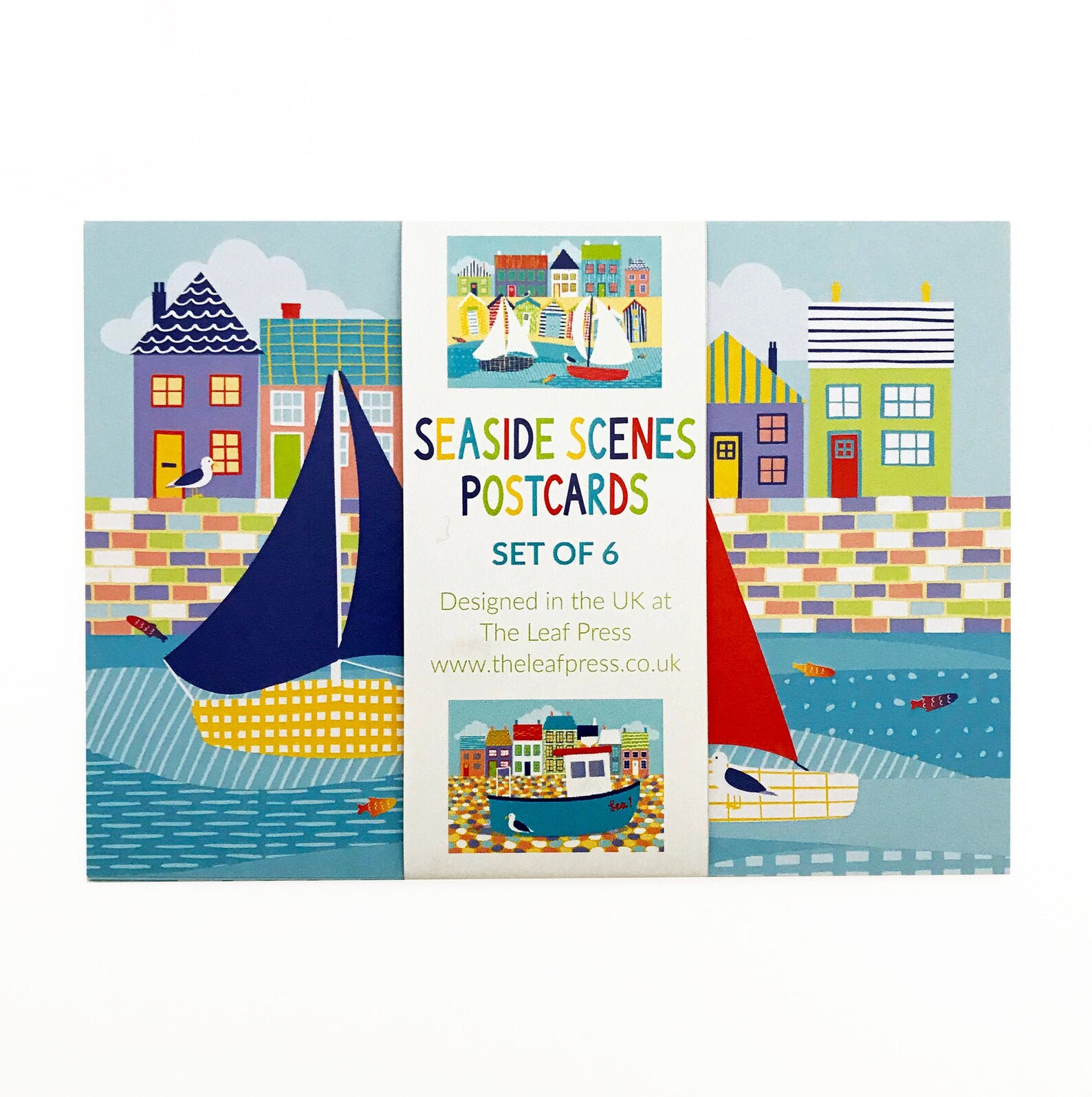 Seaside scenes postcards set of six holiday or beach | Etsy