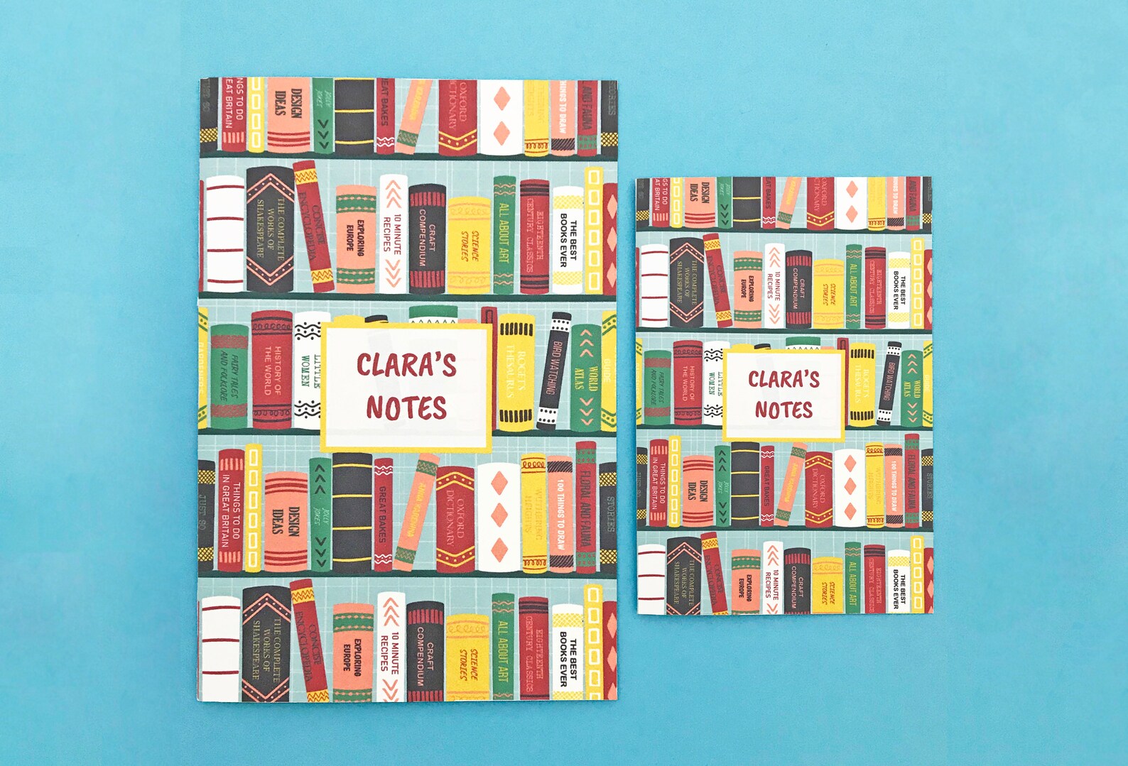 Personalised Books Design Notebook Book Lover or Book Themed | Etsy