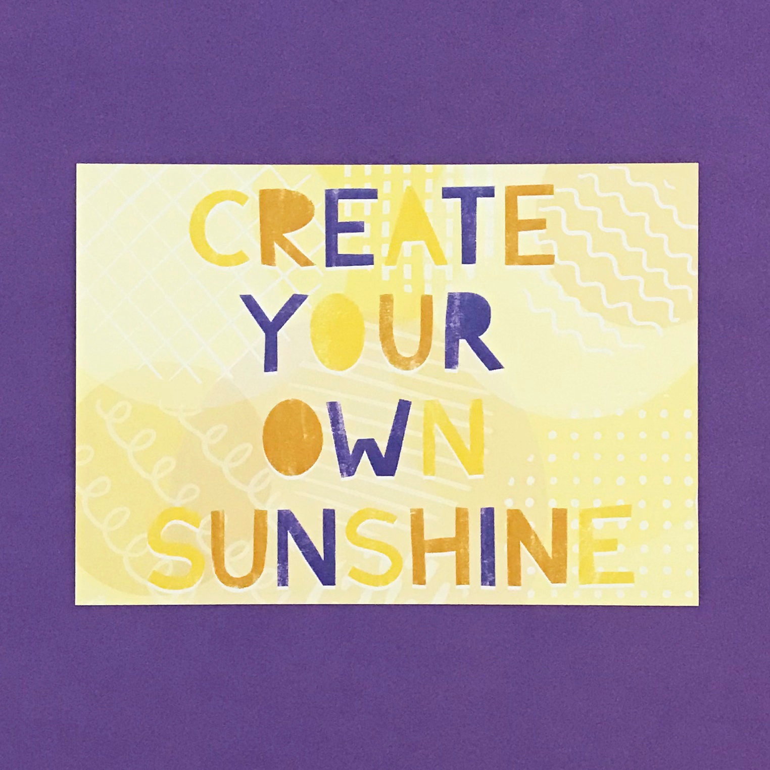 Happy Postcards Set of Six Each Featuring a Hand Decorated - Etsy UK