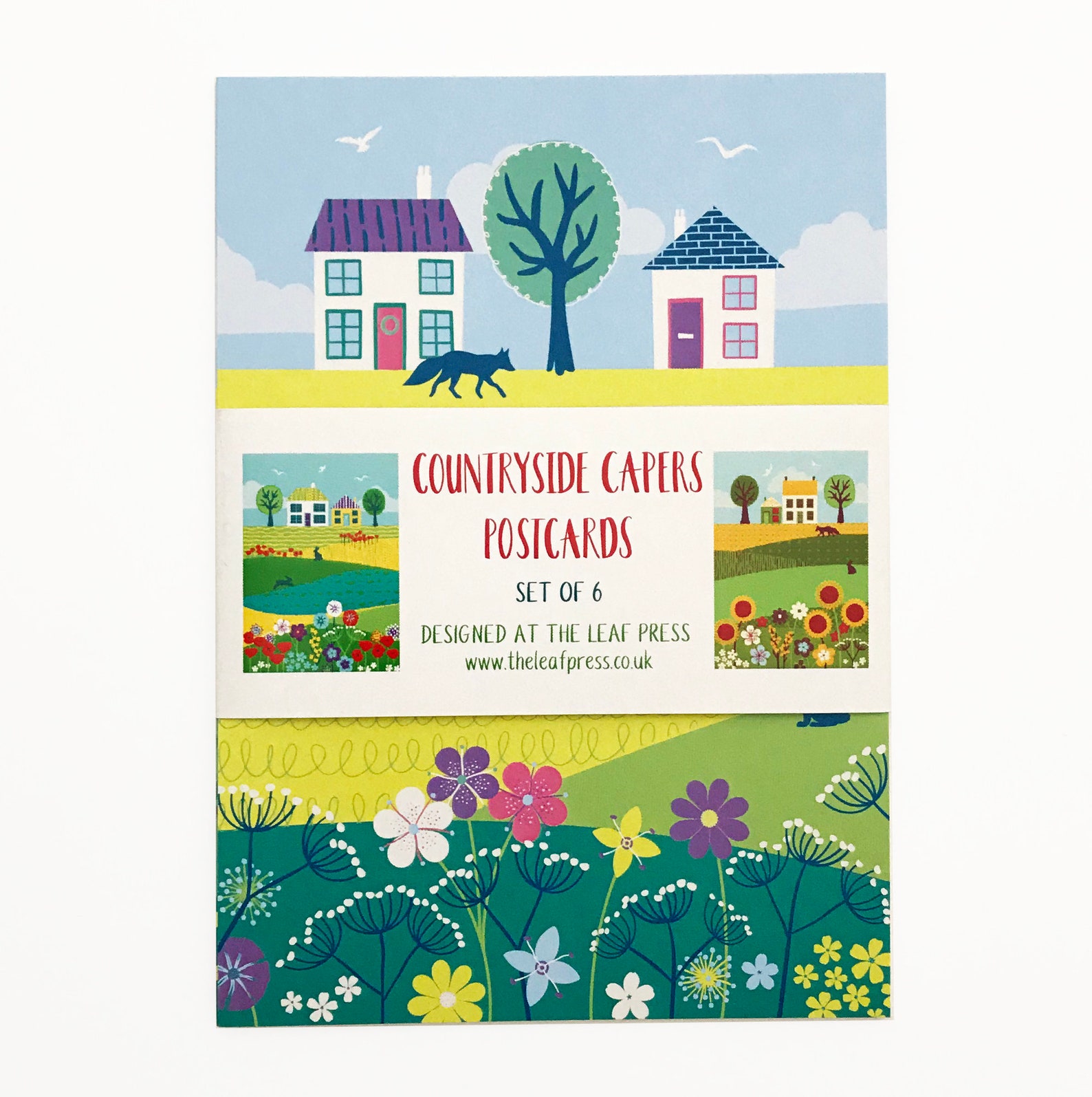 Set of six countryside themed postcards Countryside Capers | Etsy