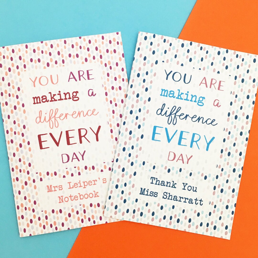 Personalised Teacher Notepad With Inspirational Quote Gift - Etsy