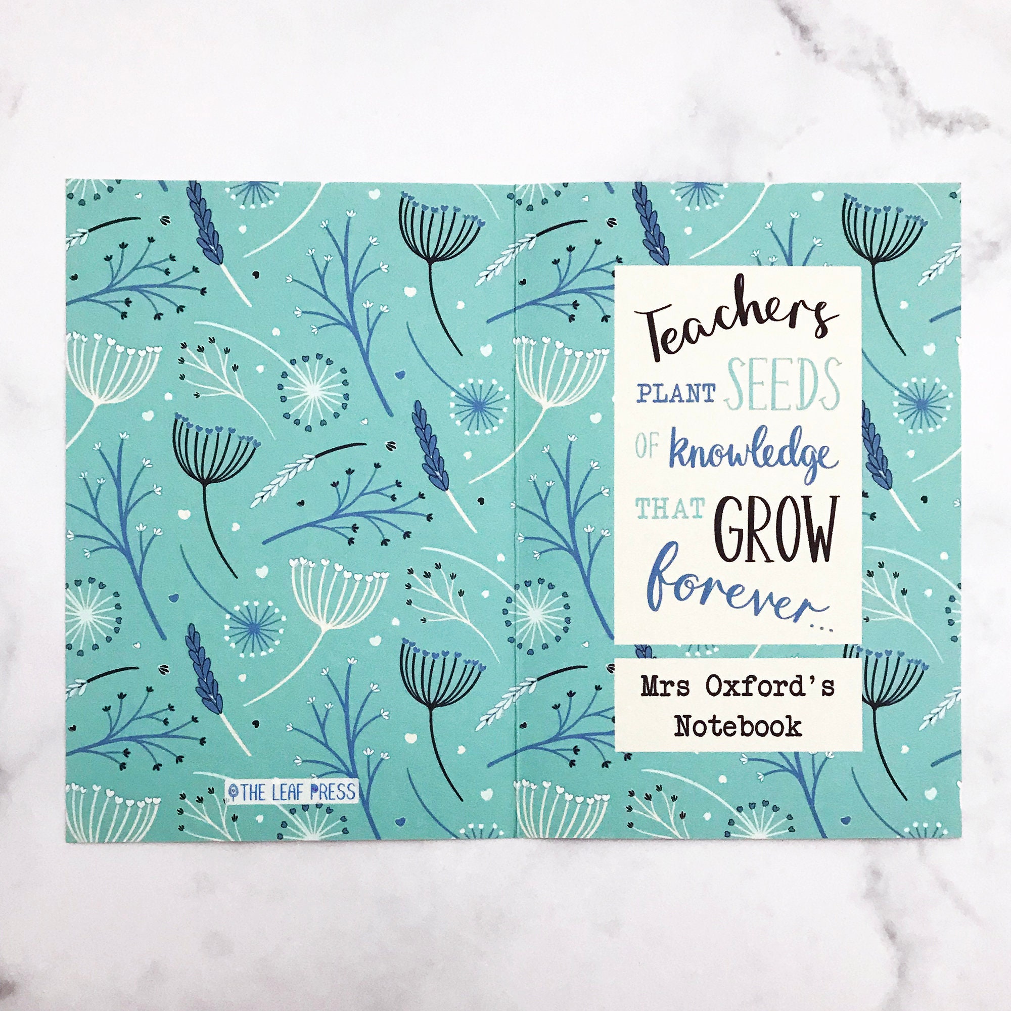 Personalised Teacher Gift Notebook With Teaching Quote Good - Etsy UK