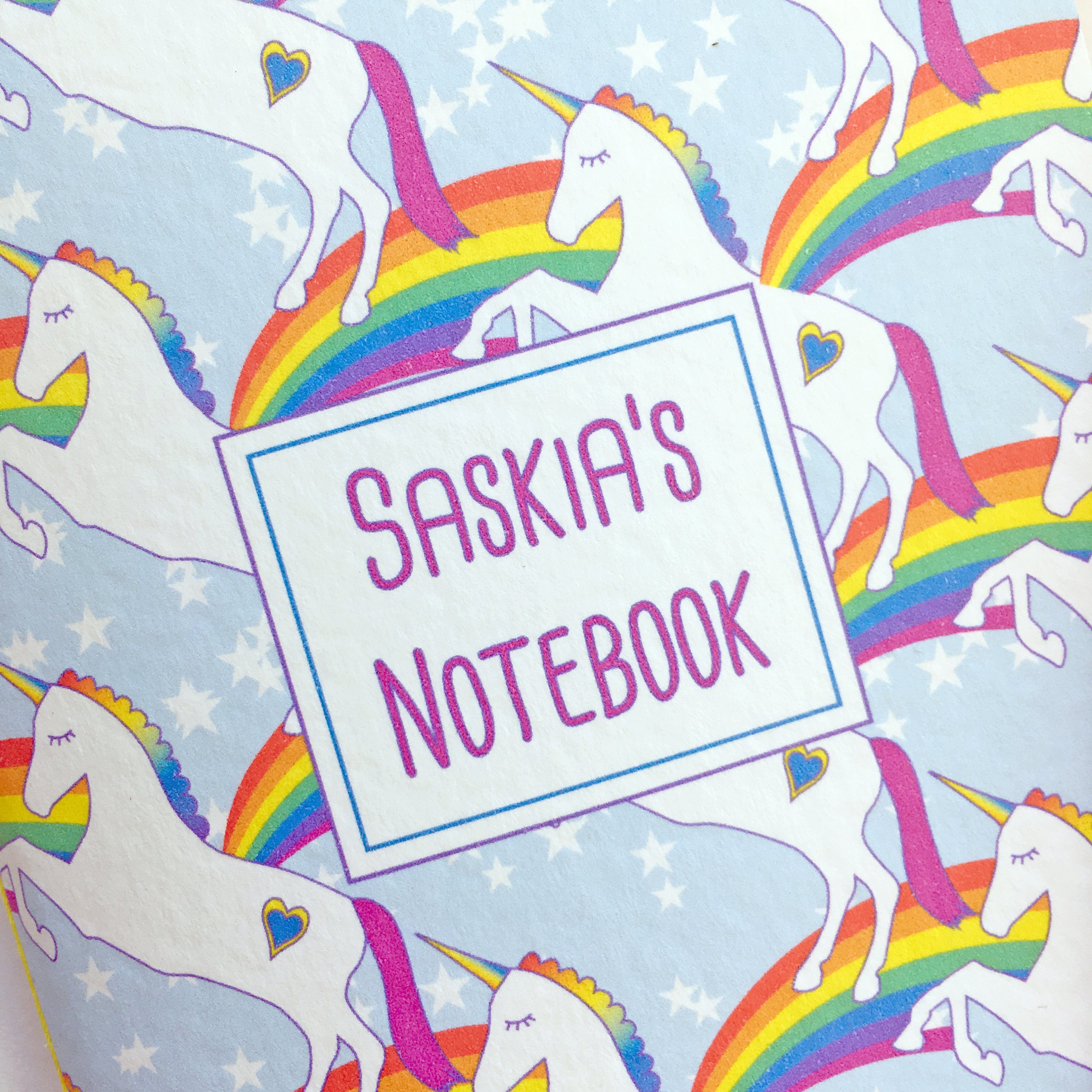 Personalised Unicorn Notebook With Name Stationery Gift for - Etsy UK