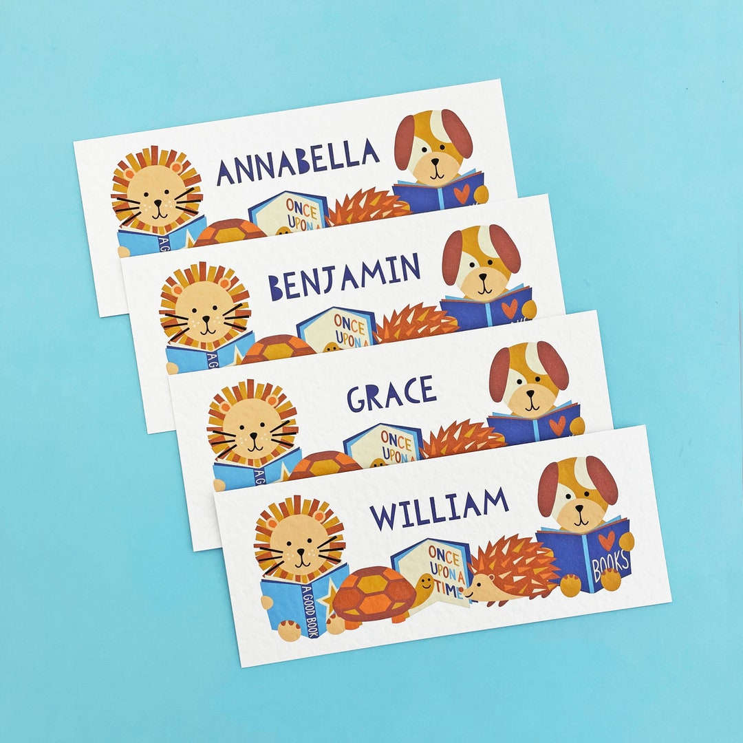 School Class Bookmarks - Gift From Teacher - Personalised - Cute ...