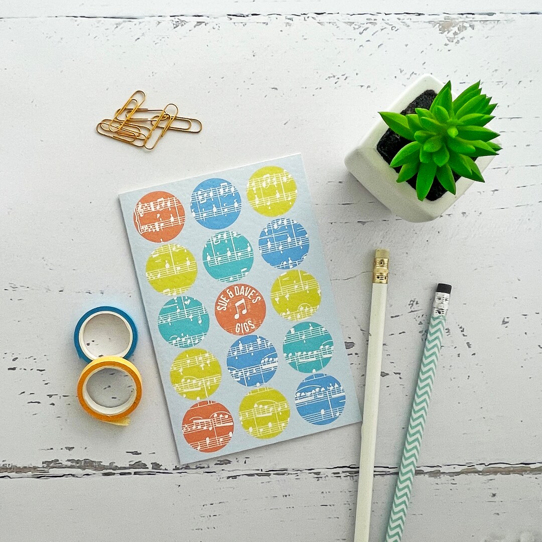 Music Design Personalised Notepad - Music Notebook - Personalised Gift ...