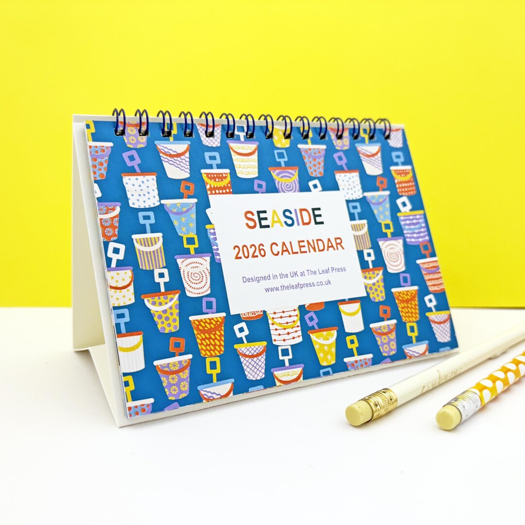 2026 Seaside Design Calendar - Beach Themed Planner - Choice of Two ...